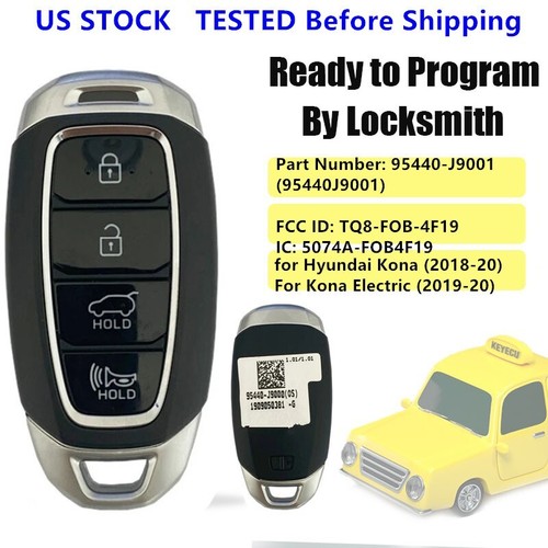 Replacement for Hyundai Kona 2018 2019 2020 Smart Keyless Remote Key ...