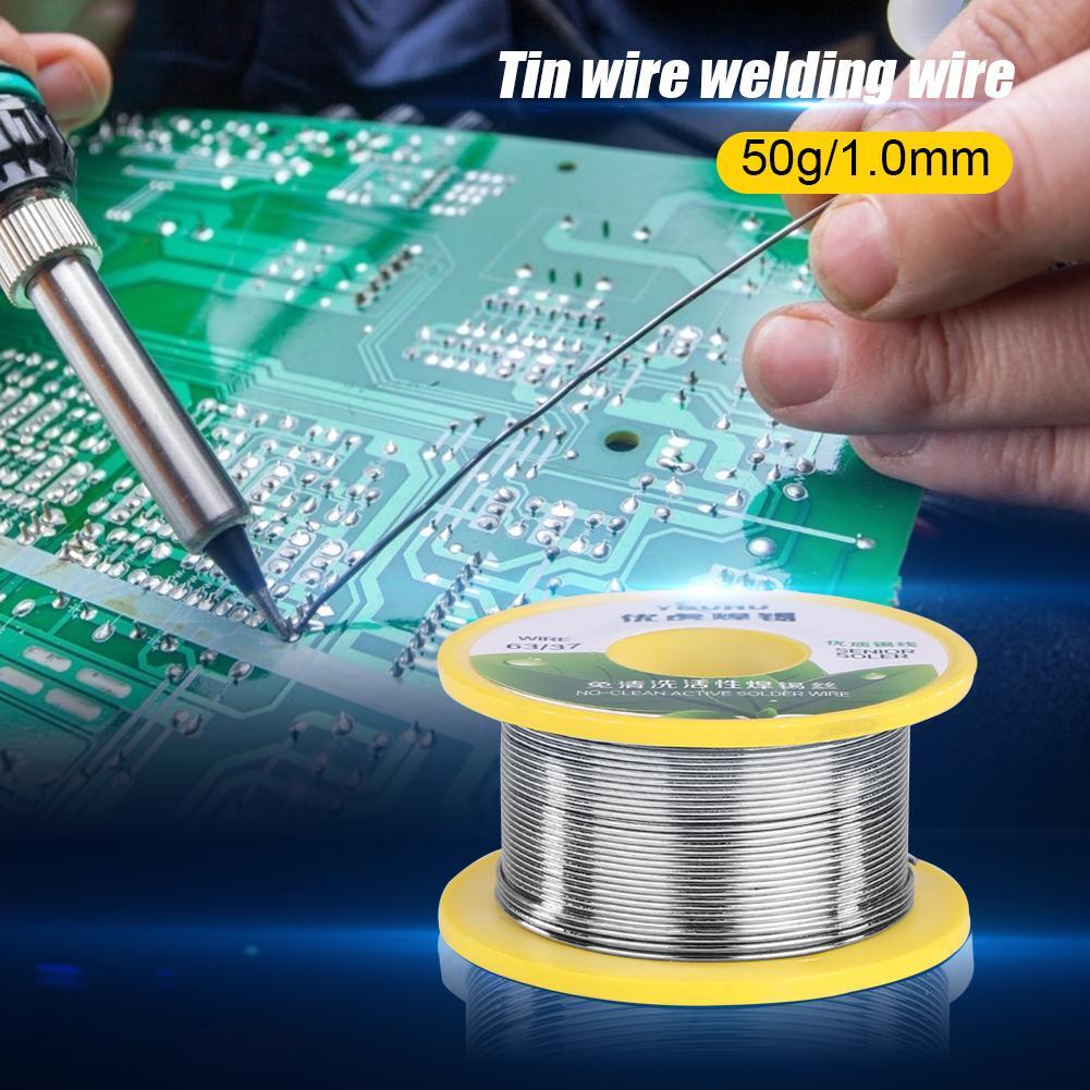 50g/roll Rosin Core Soldering Tin Wire Flux Reel Line Welding Wires (1 ...
