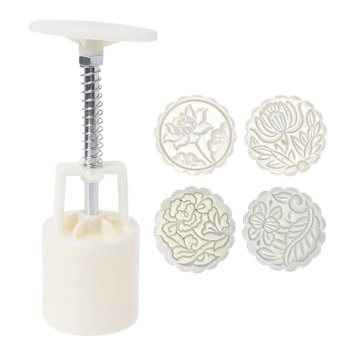 100g Mooncake Stamps Lotus Shaped Mooncake Molds Festival DIY Hand ...