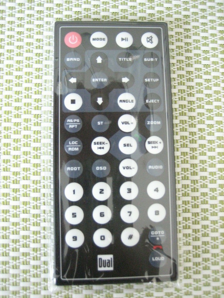 Dual Wireless Remote XDV526BT,XVD256BT,DV527BT,XDVD770BT,XDVD176BT ...