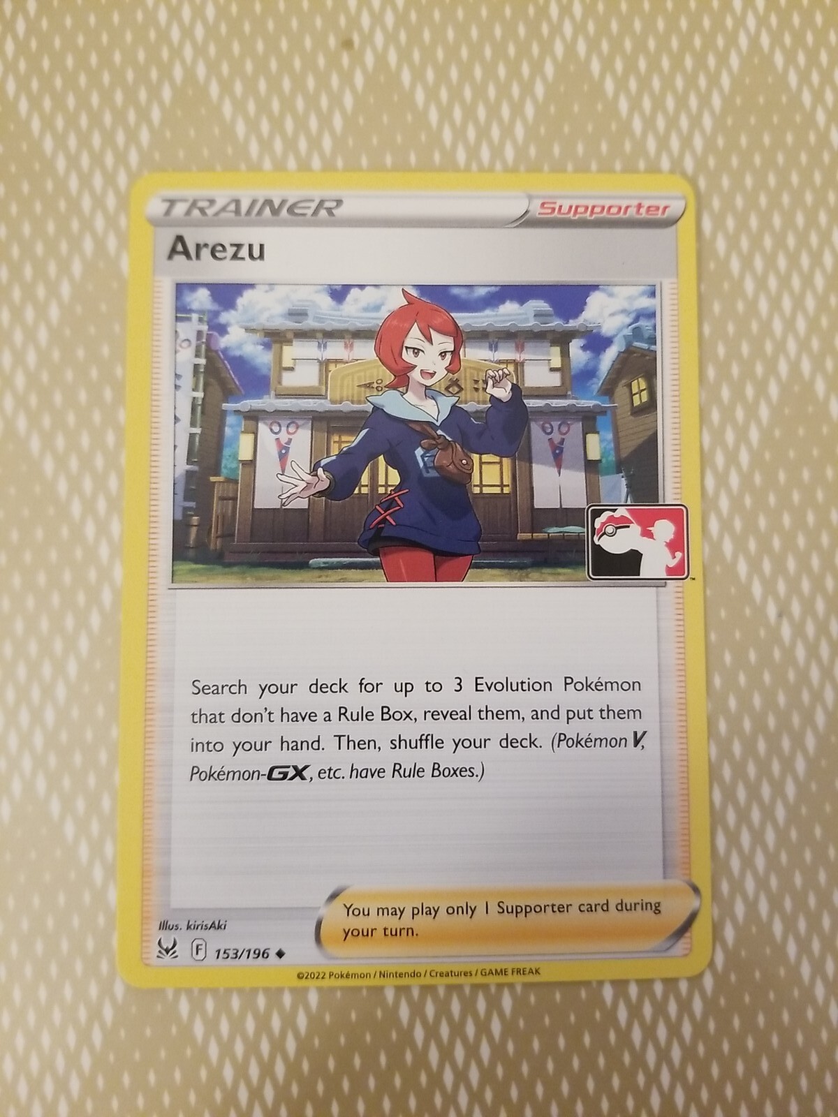 Arezu Pokemon Prize Pack Series 3 Promo Pokemon Card NM/LP Play Stamp ...