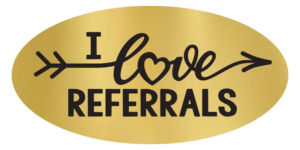 I Love Referrals Stickers Sticker.com