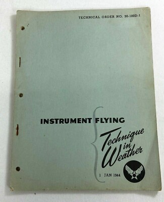 WWII US Army Air Force Instrument Flying Book | eBay