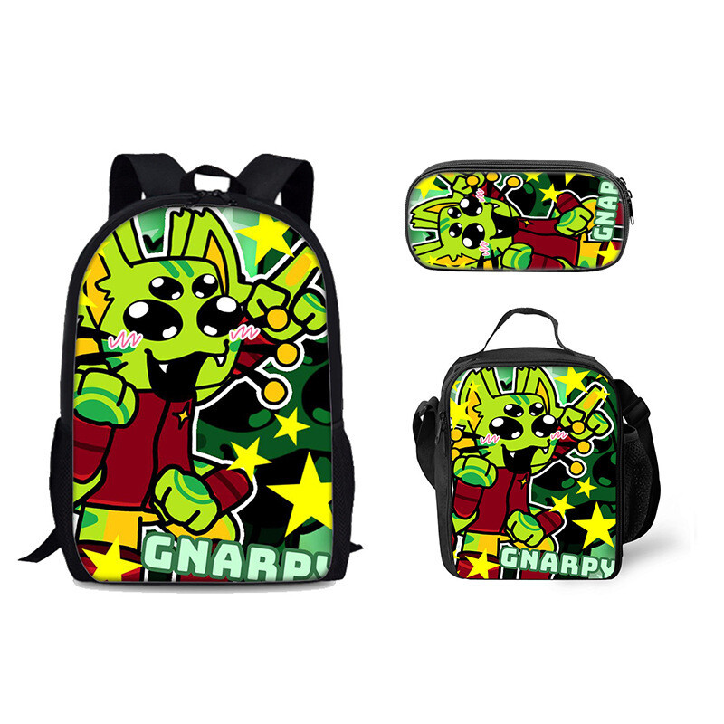 Cosplay Regretevator Gnarpy Cat Kids Backpack Schoolbag Pencil Case ...