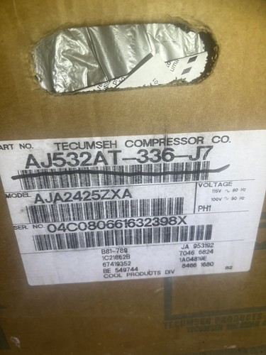 Tecumseh Product Co. AJA2425ZXA AJ532AT-336-J7 1/2 HP R404A | eBay