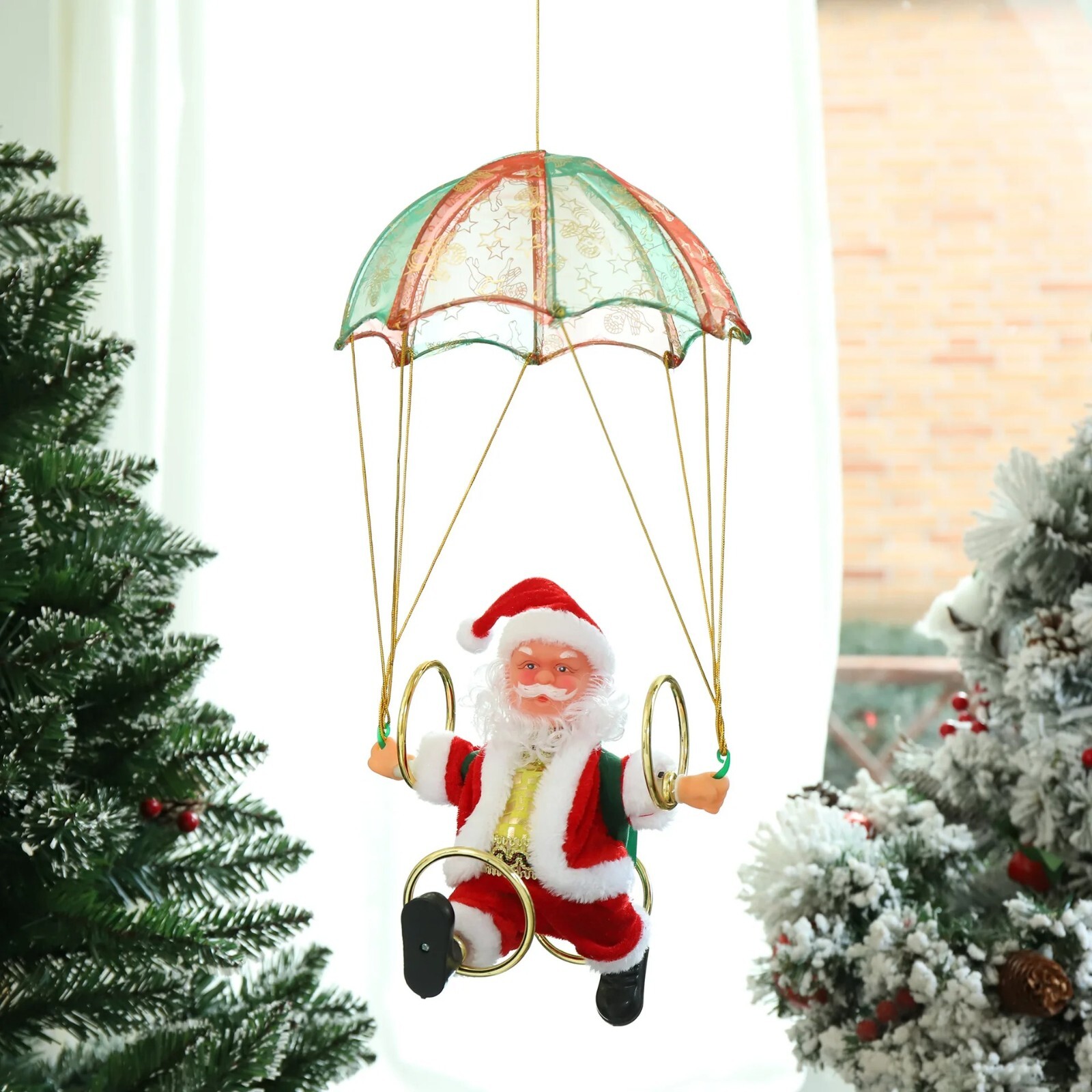 Funny Dancing Parachute Santa Claus Doll Educational Christmas Toy | eBay
