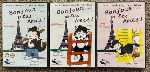 Bonjour Les Amis!: Volume 1, 2 & 3 (DVD)French Made Easy for Children ...