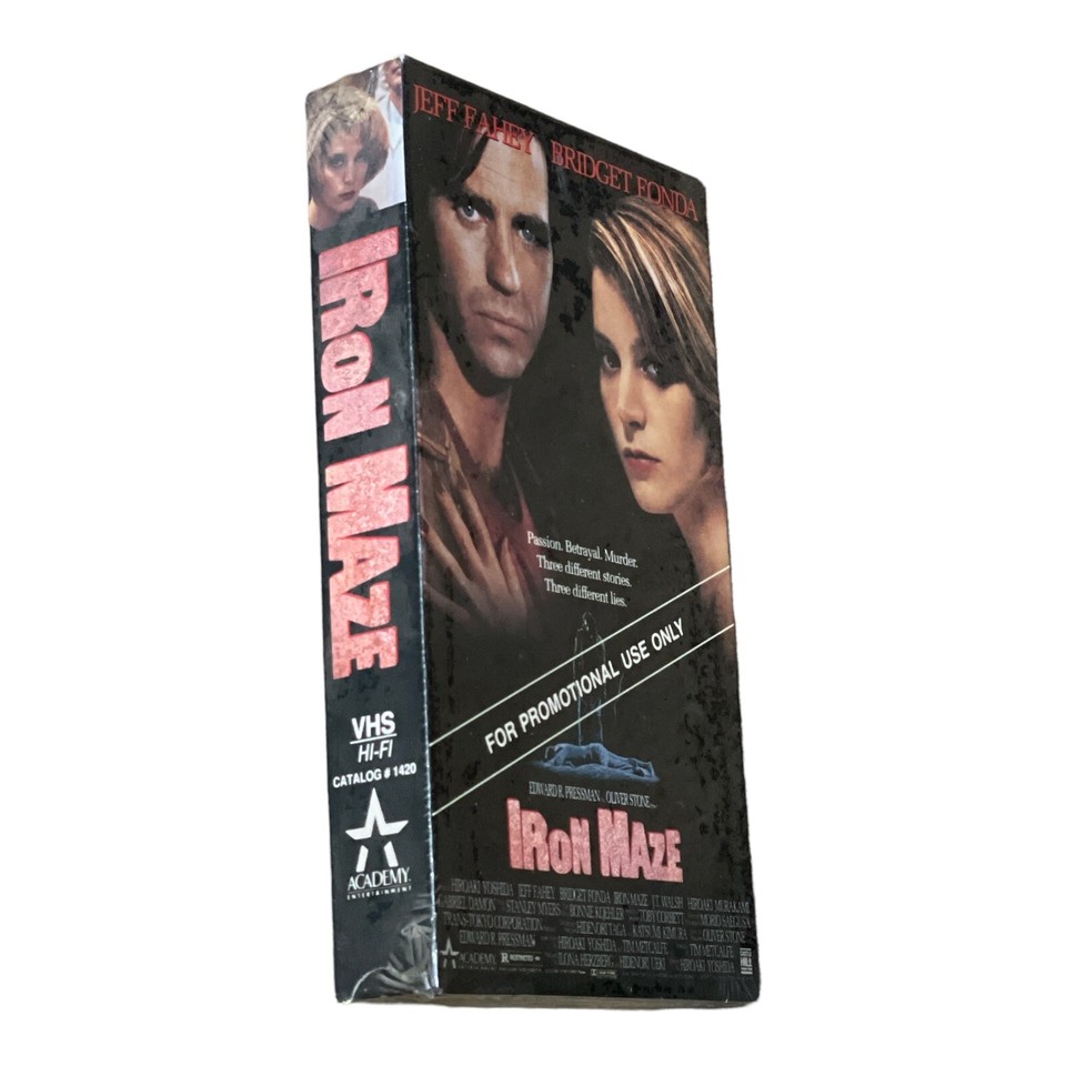 Iron Maze VHS Promo Screener Tape Jeff Fahey Bridget Fonda New with watermark 14381670639| eBay