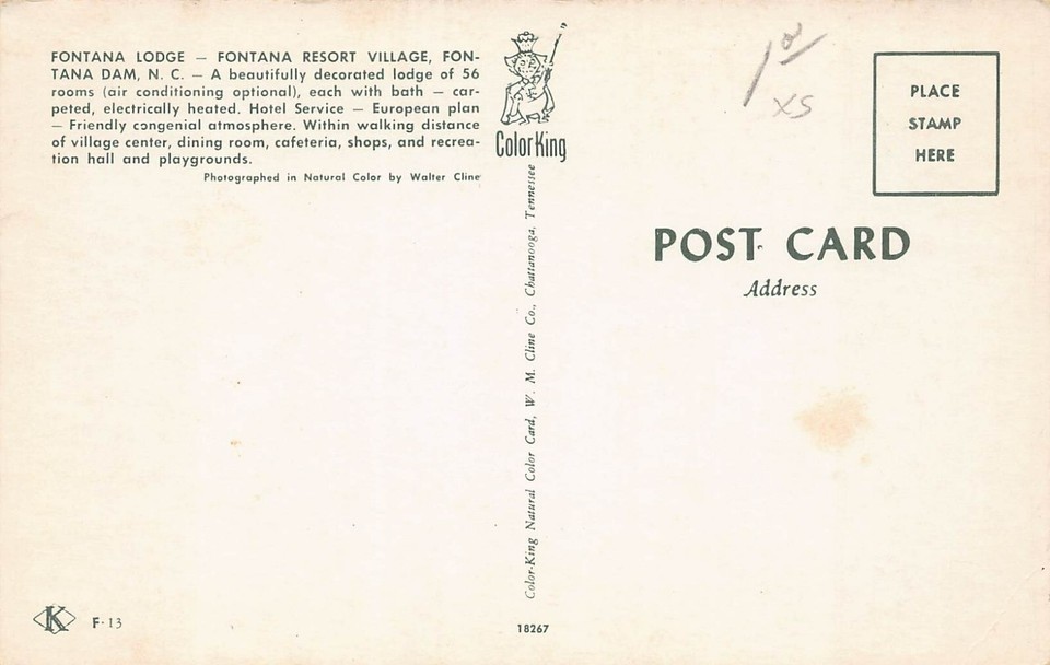 Blue Ridge Parkway Roadside Motel Fontana Lodge Resort Village Vtg ...