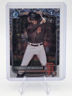 2025 Bowman Chrome Bo Davidson 1st Bowman Laser Refractor Giants #BCP ...