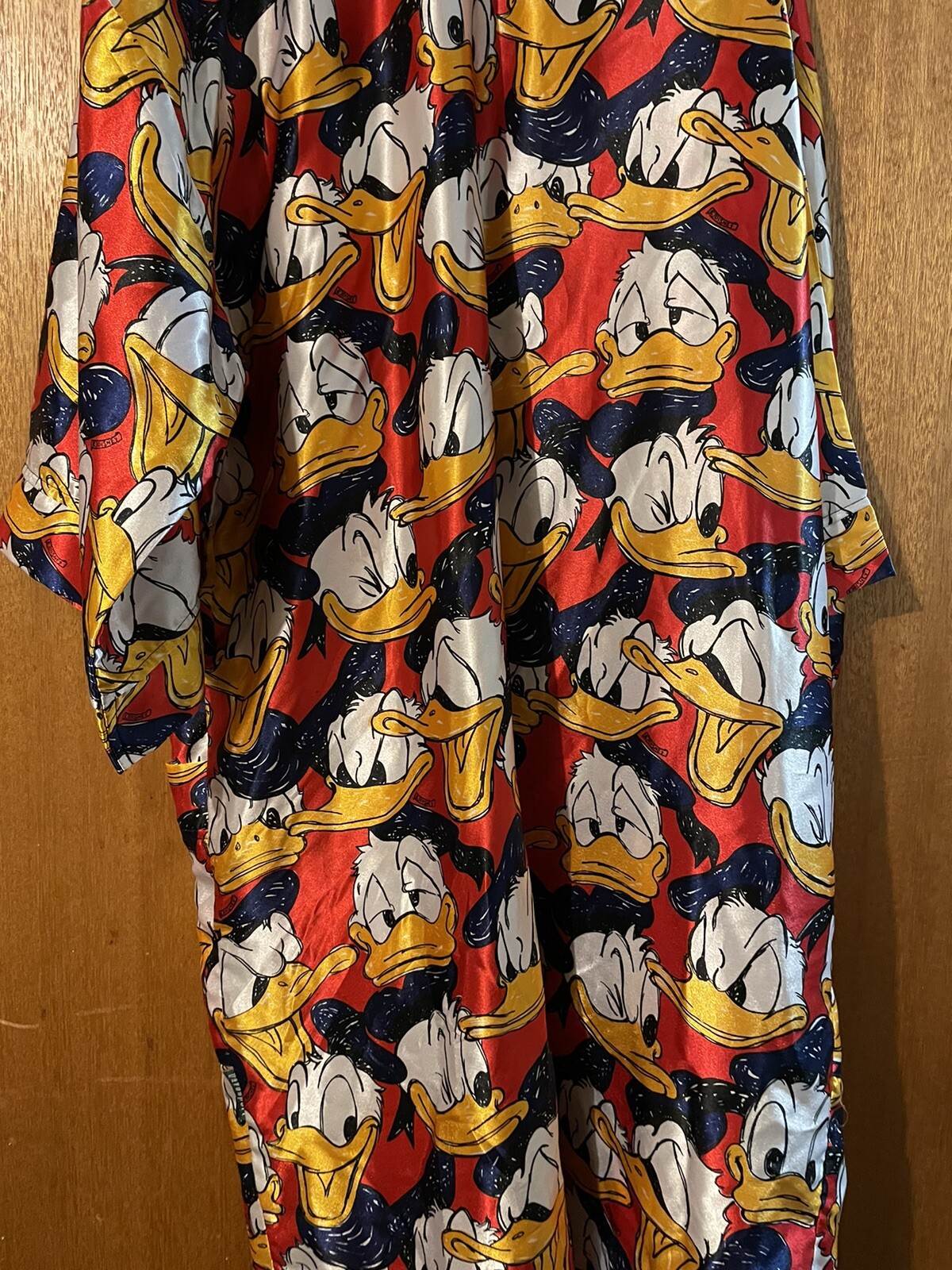 VINTAGE Donald Duck DAVENPORT Satin Dressing Gown LOO… - Gem