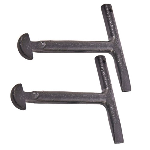 2 x Steel T-handle Manhole Lifting Keys Drain Cover Lid Lifter Tool ...