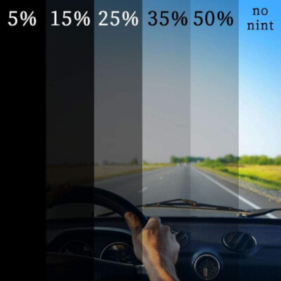 Car Window Tint Film Tinting Dark Black Smoke Limo Light Ultra Anti ...