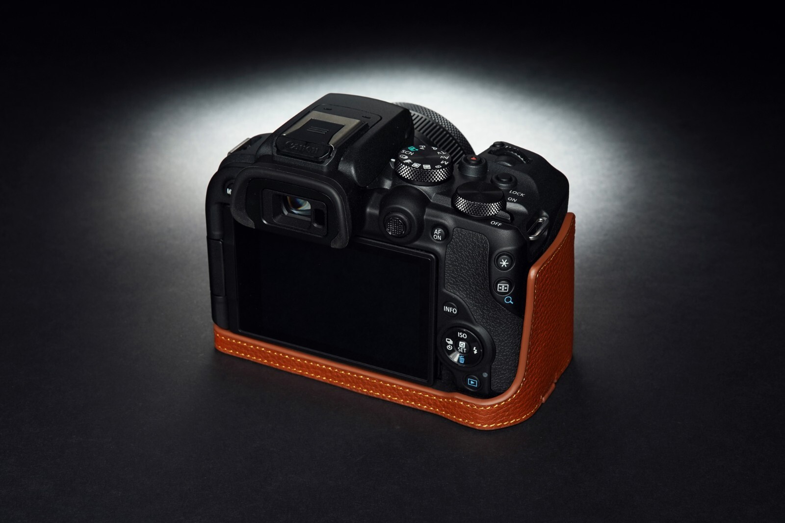 Genuine Real Leather Half Camera Case Bag Cover for Canon EOS R10 | eBay