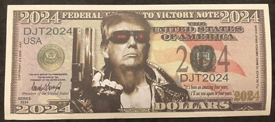 Donald Trump Banknote 2024 Bill Trumpinator Novelty Dollar Bill Free ...
