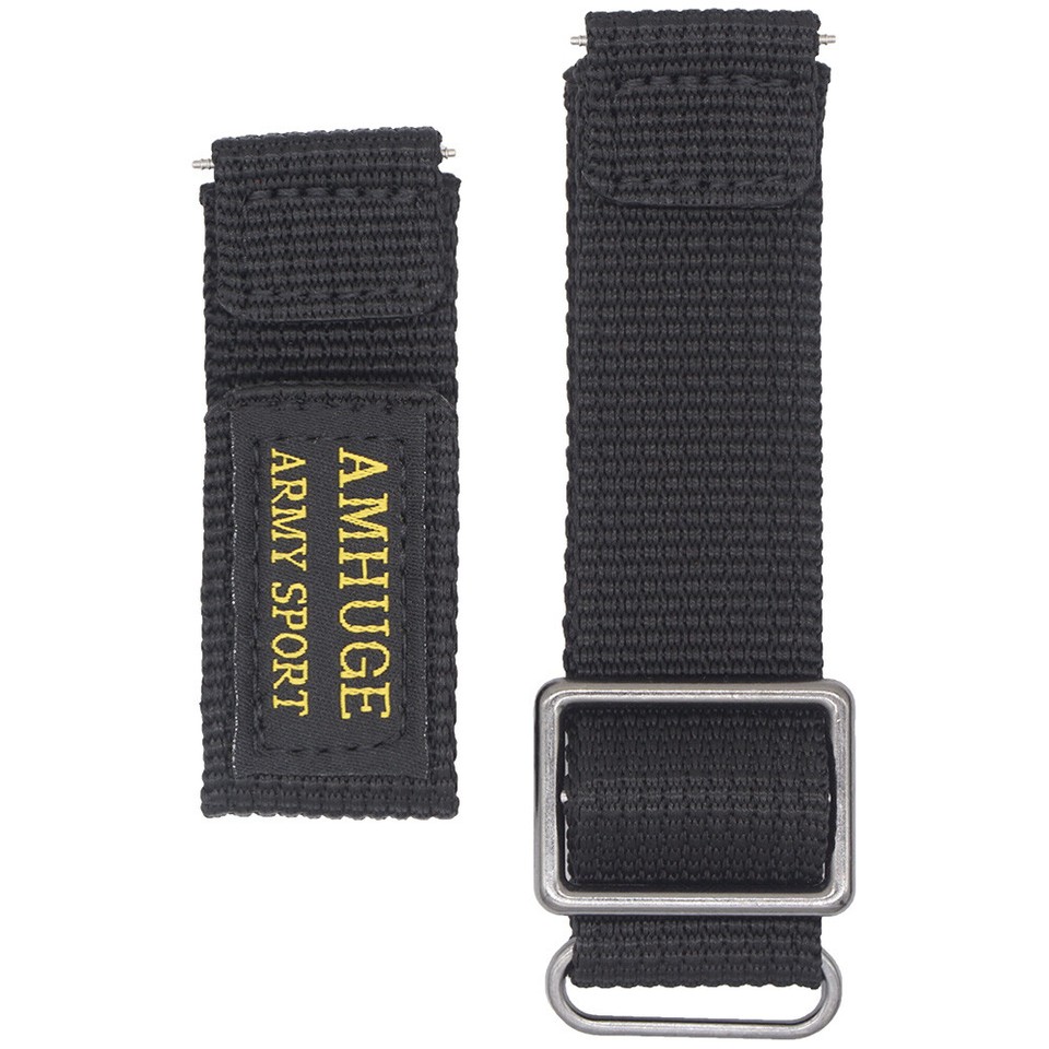 Nylon Watch Strap 18m 20mm 22mm Watch Band Hook&Loop Sport Waterproof ...