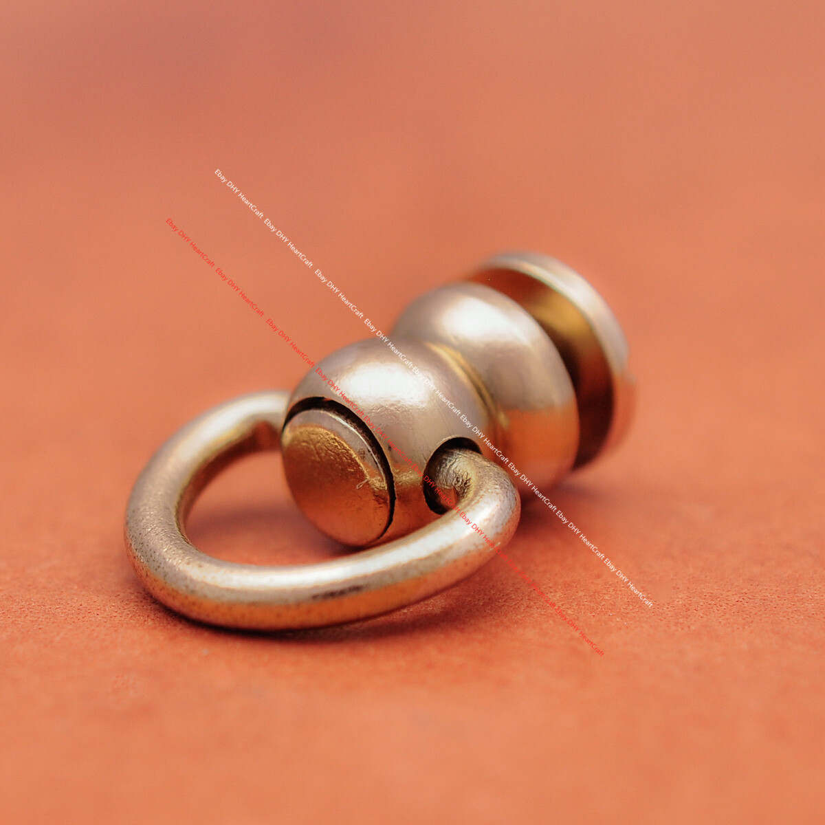 5pcs D-Ring Wallet Chain Connector Brass Ball Post Screwback Concho DIY ...