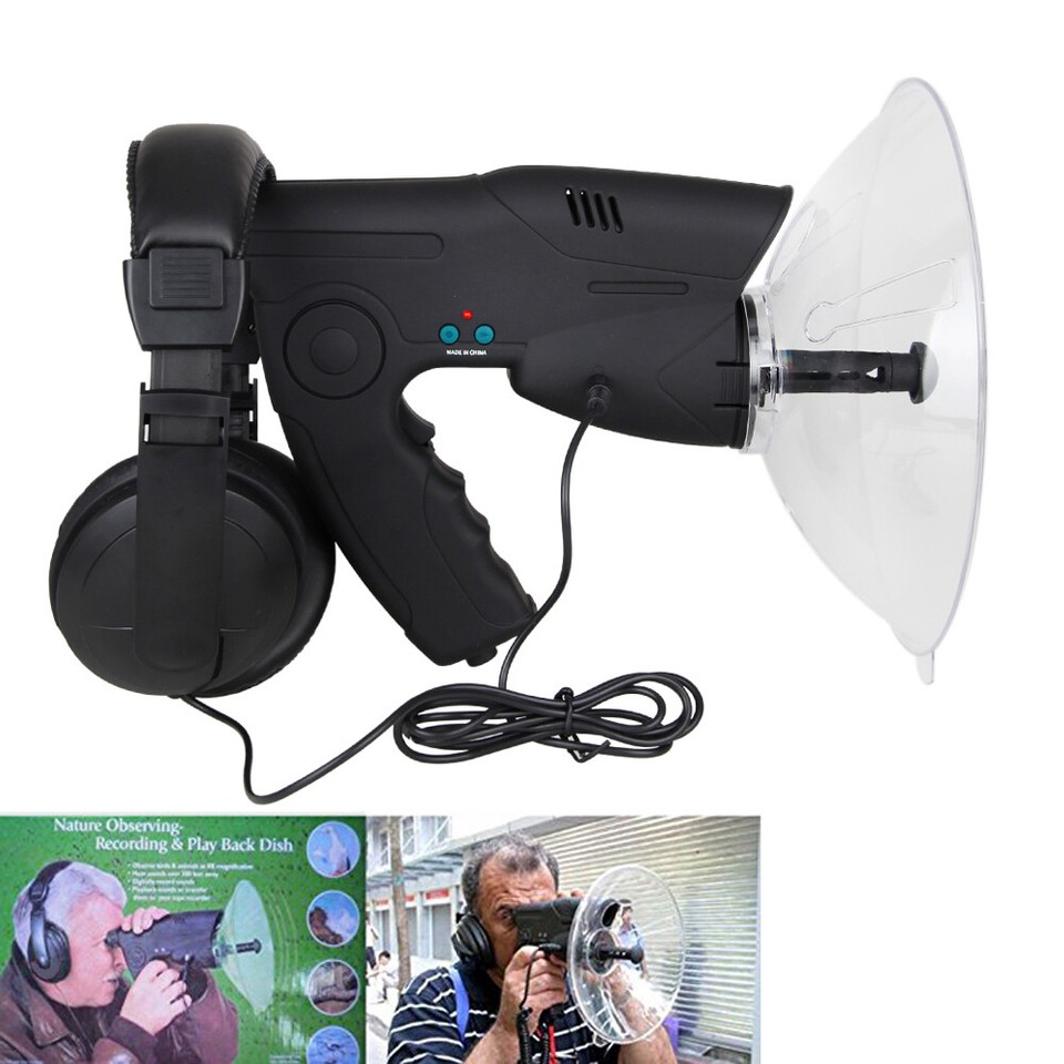 Parabolic Sonic Listening Device Microphone Amplifier Spy Bionic Ear ...