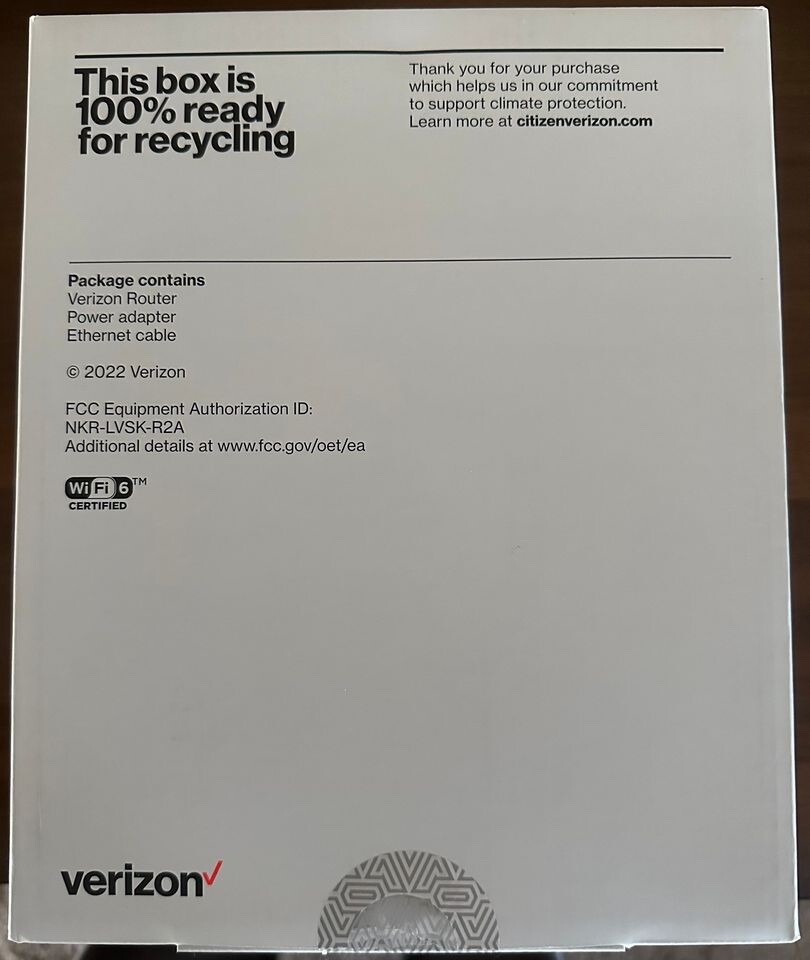 Verizon CR1000A 1000 Mbps 3 Port Wireless Router - White for sale ...