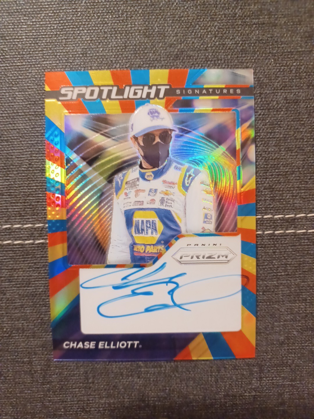 2021 Panini Prizm - Spotlight Signatures Chase Elliott #SS-CE Rainbow ...