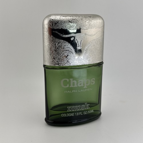 Vintage Ralph Lauren Chaps Green Musk Cologne Splash 1.8 oz Woody Pre ...