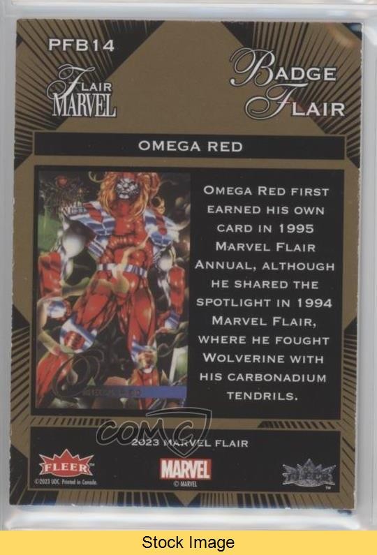 2023 Flair Marvel Badge Flair Omega Red #PFB14 READ 12g7 | eBay