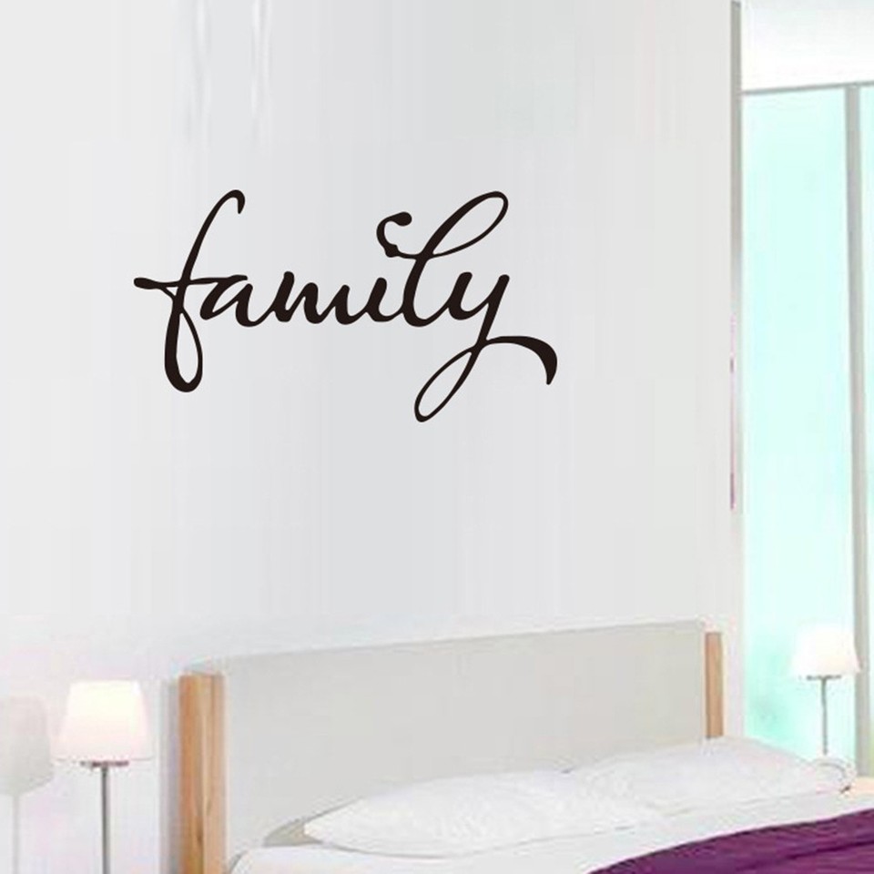Family Removable Wall Quotes Decals Poster Sticker Home Decor Hanging ...