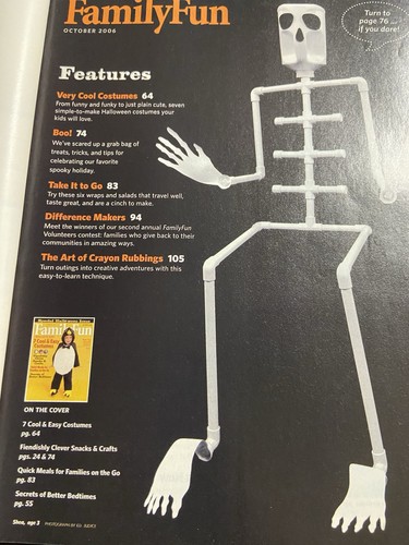 Family Fun Magazine October 2006 Halloween Issue | eBay