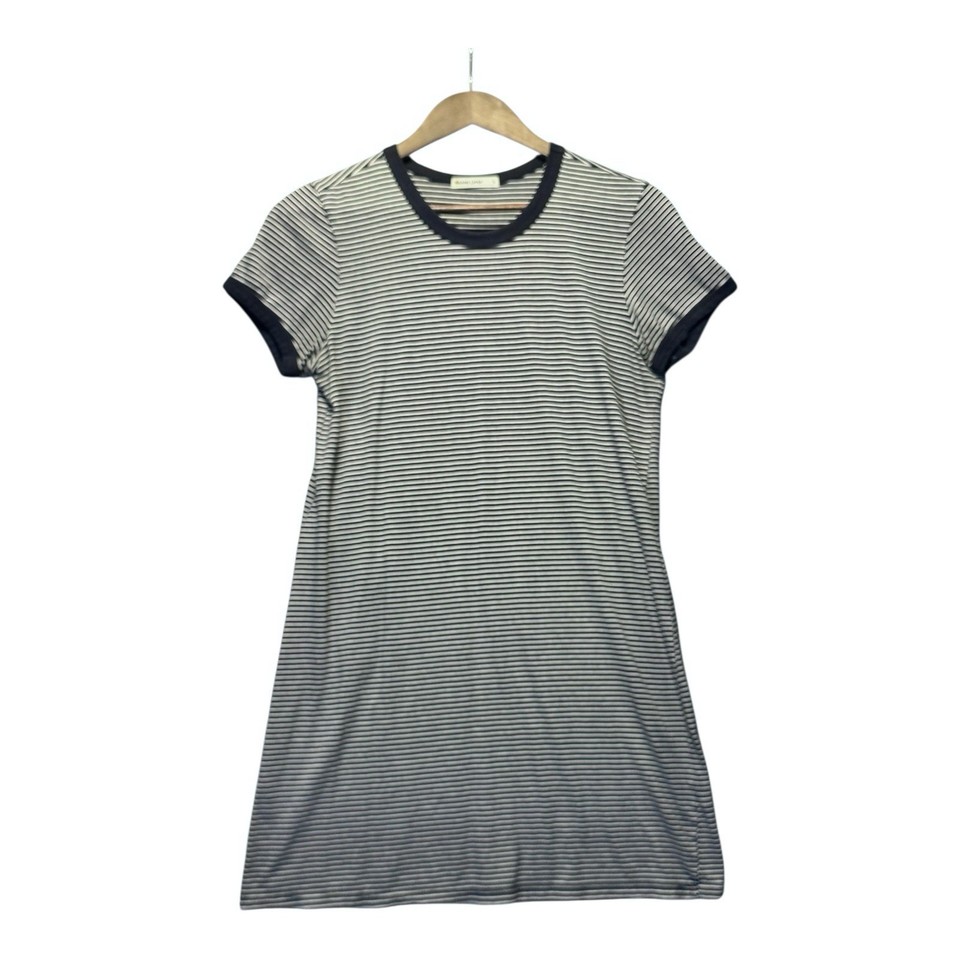 Marine Layer Womens T-Shirt Dress S Navy Stripe French Girl Preppy ...