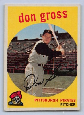 1959 DON GROSS - Topps Baseball Card # 228 - PITTSBURGH PIRATES | eBay