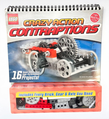 New Sealed! LEGO KLUTZ Crazy Action Contraptions Kit w/ 16 Projects ...