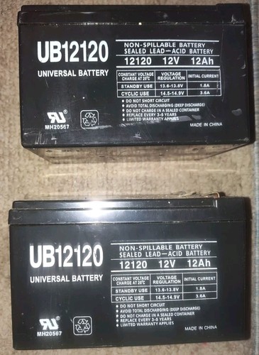 12 Volt 12Ah 2 Pack 12V Battery Batteries | eBay