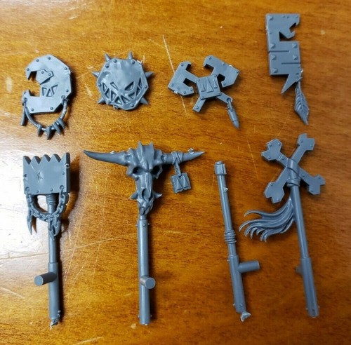 Warhammer 40k Ork Bits Nobz Boss Poles w/Icons | eBay