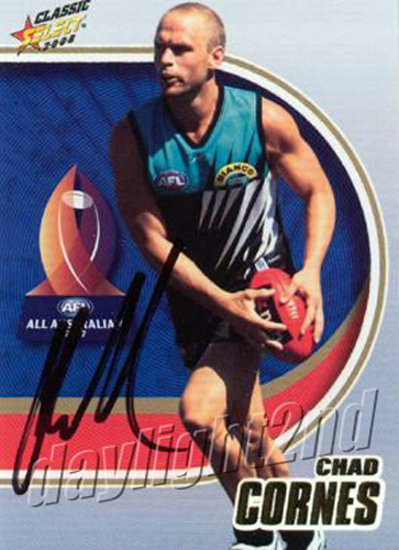 Signed 2008 PORT ADELAIDE POWER AFL Card CHAD CORNES All Australian | eBay