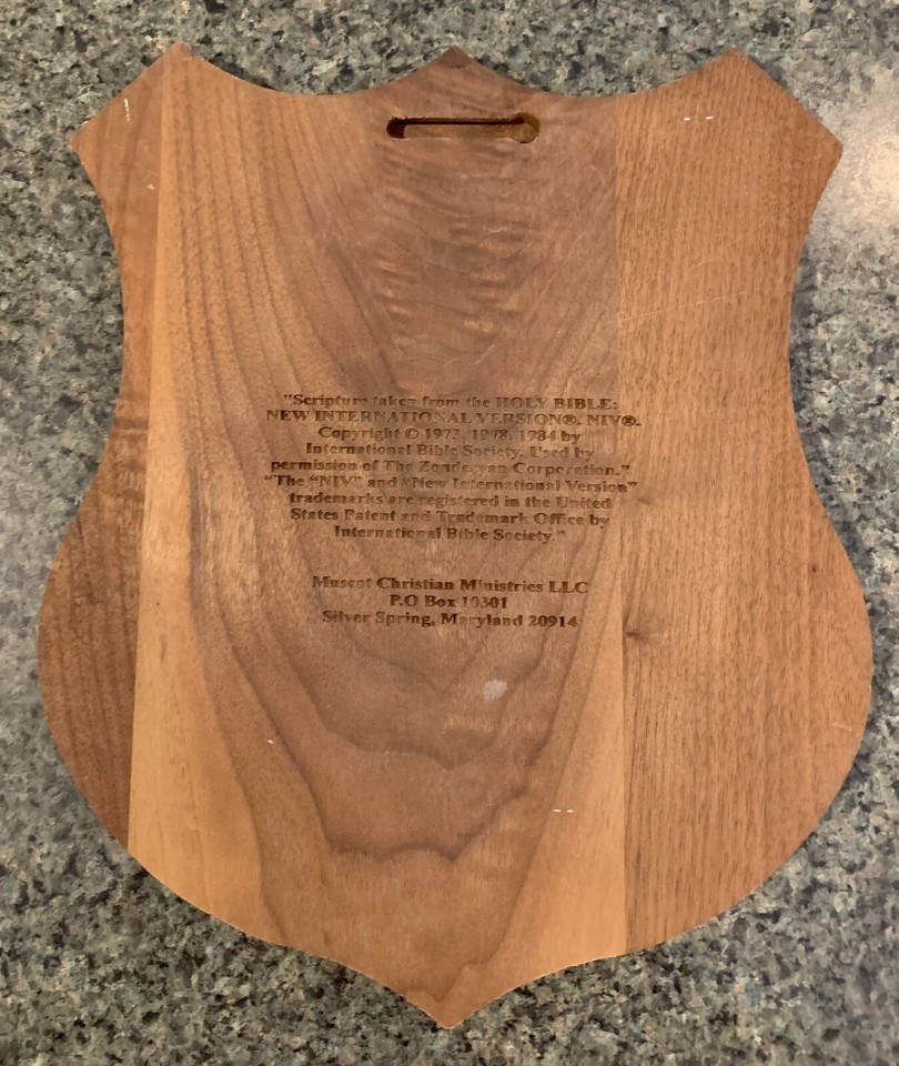 Wooden Armor of God Shield Plaque Ephesians 6 Muscot Ministry Jesus ...