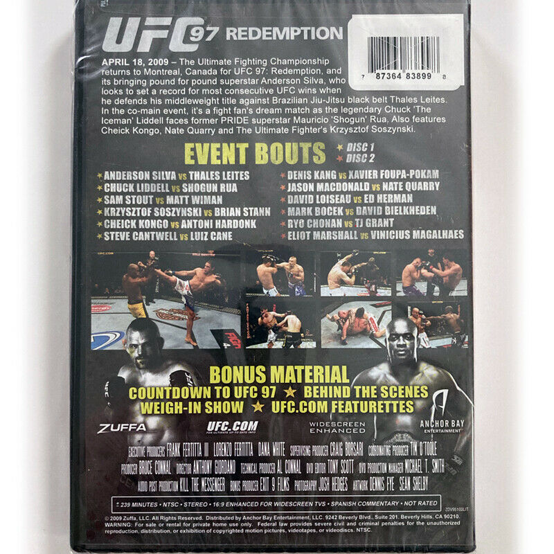 UFC 97 DVD, Brand New, Sealed | eBay