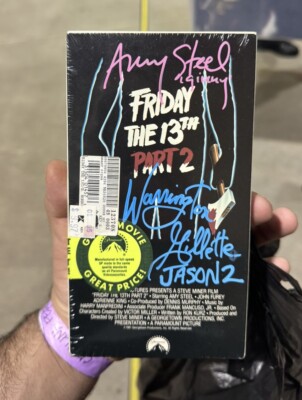 Signed Friday the 13th Part 2 VHS Rare Early Release Warrington ...