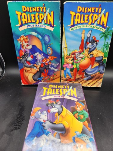 Walt Disney TALE SPIN VHS Videos TALESPIN Baloo Lot Of 3 | eBay