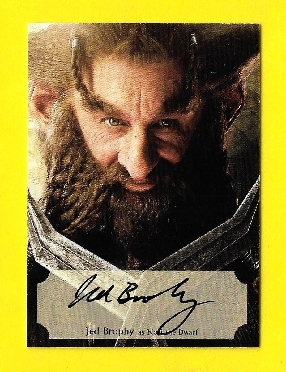 2015 The Hobbit Desolation of Smaug Poster Autograph Jed Brophy as Nori ...