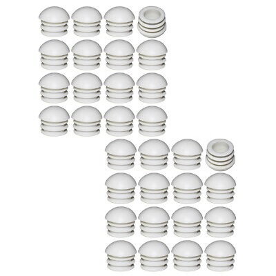 Round Multi Gauge White Dome Insert 14 to 12 Tube 7/8" 32 PCS | eBay