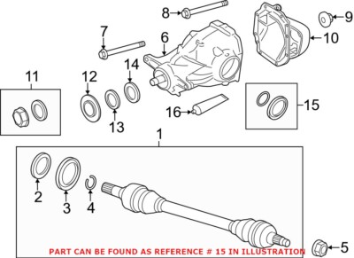 Genuine OEM Drive Axle Differential Shaft Seal For BMW G20 F32 G12 G06 ...