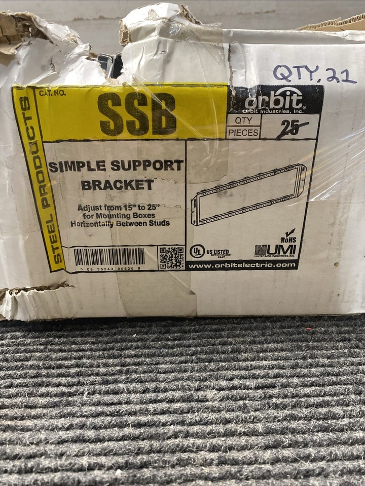 (1) ORBIT SSB SIMPLE SUPPORT BRACKET 15"-25" CONDUIT | eBay
