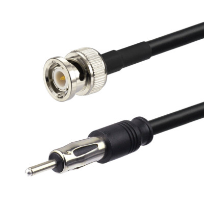 AM FM Radio Antenna Cable Extension Cable BNC Male to AM FM Male Cable ...