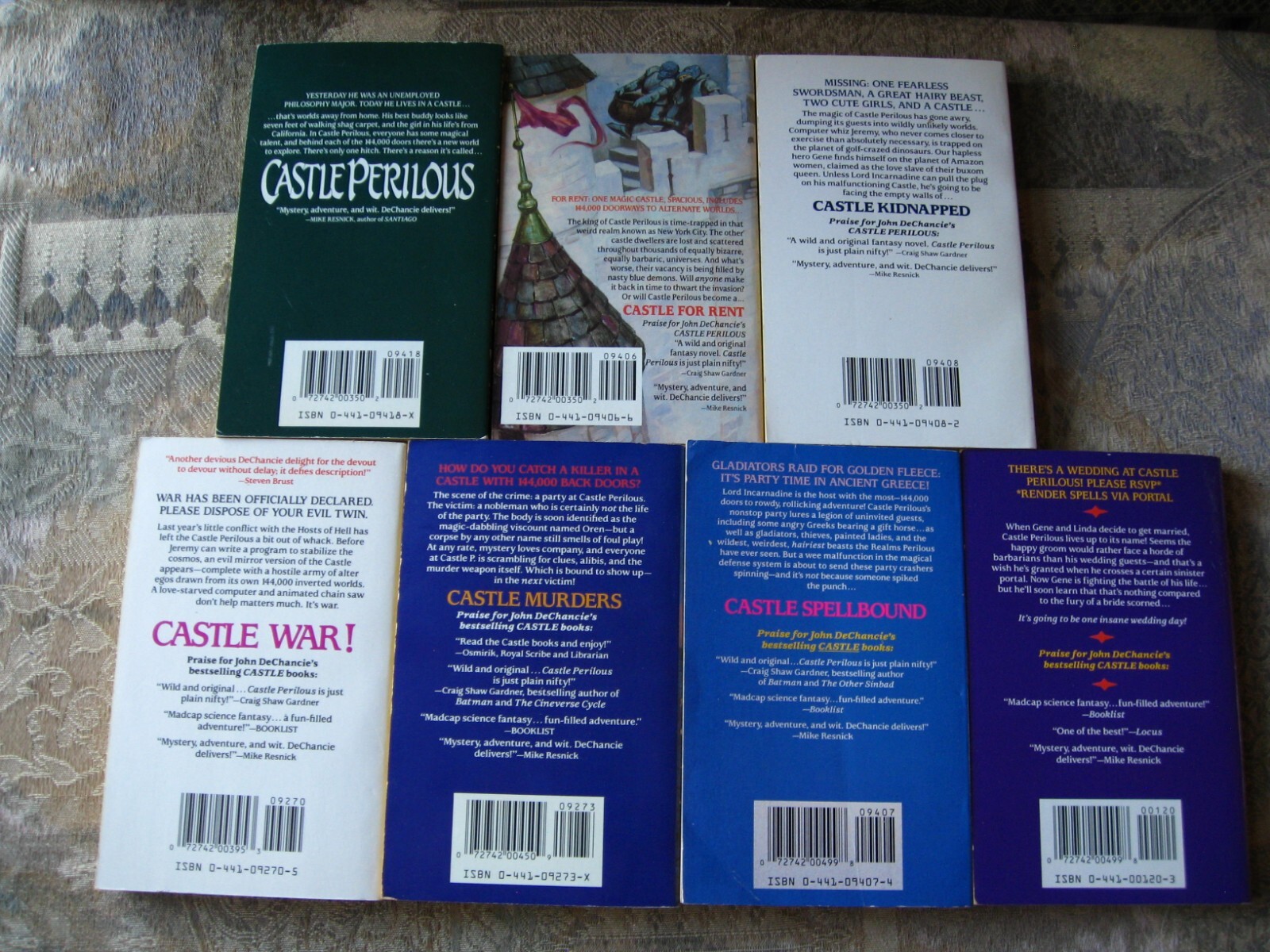John DeChancie - Castle Perilous. Books 1-5+7-8 - paperback | eBay