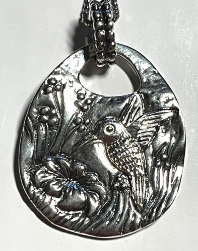 NWOT Or Paz Sterling Silver 925 Hummingbird Pendant 18” Chain Israel PZ ...