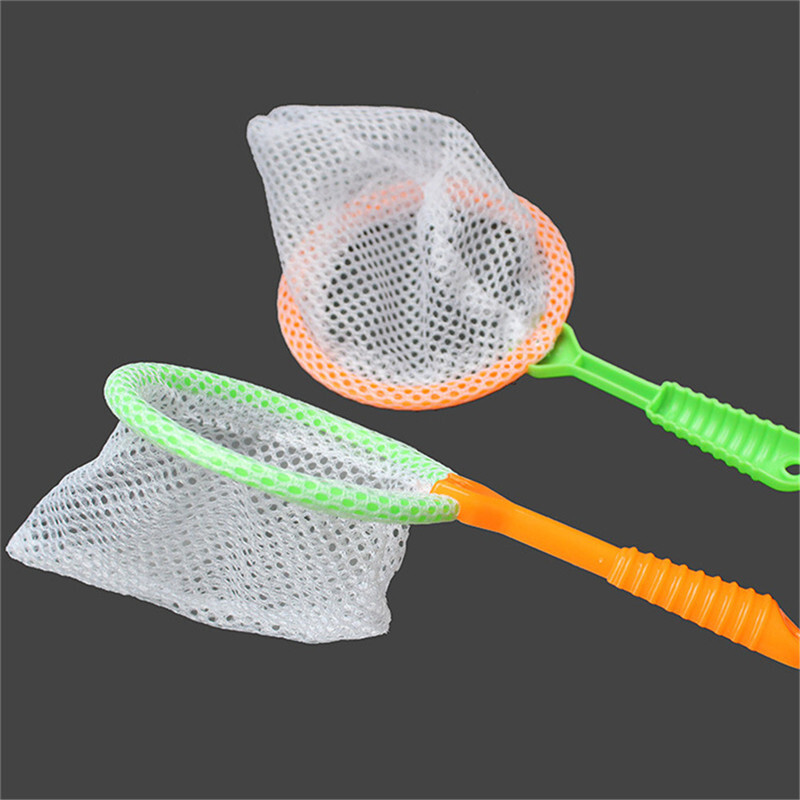 22cm Plastic Fishing Net Toys Handle Mini Butterfly Mesh Nets Kids ...