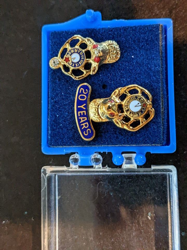 3 Vintage 1970's BPOE Elks PINS Silver Tone Brooch Red Stone Eyes 20 ...