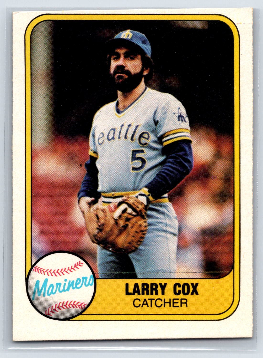 1981 Fleer #604 Larry Cox NM Seattle Mariners | eBay