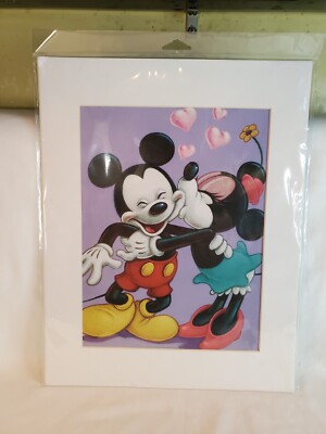 Disney Bruce McGaw Graphics Art Print Minnie and Mickey Mouse Romance ...
