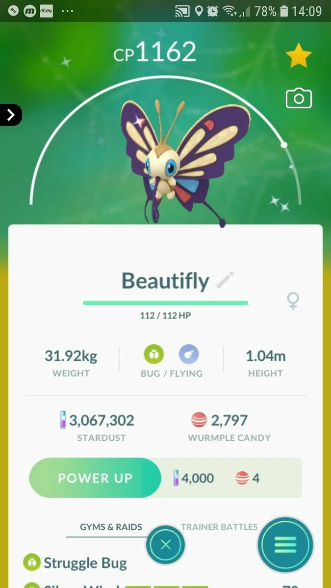 Beautifly Evolution Chart